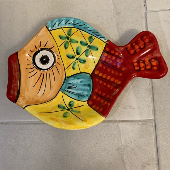 Accents | Colorful Fish Bowl Vivid Colors Include Red Yellow Orange ...